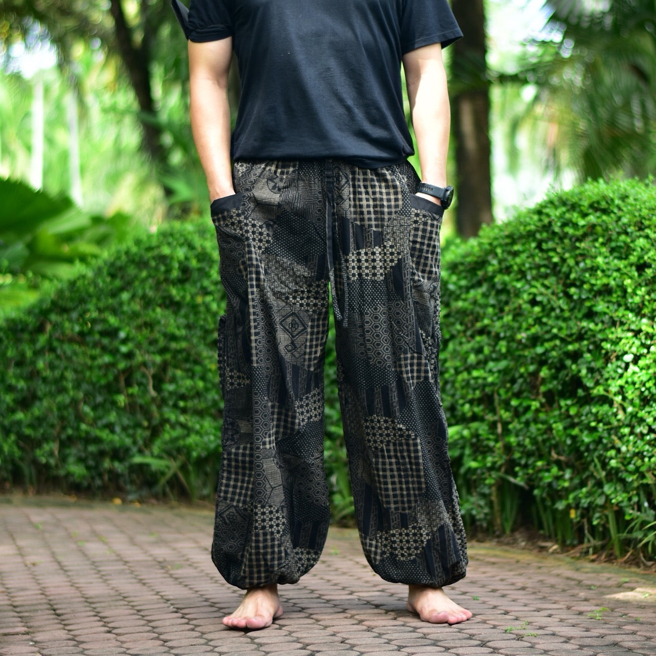 Goa Hose Patchwork Style mit Taschen – Karmandala Handels GmbH